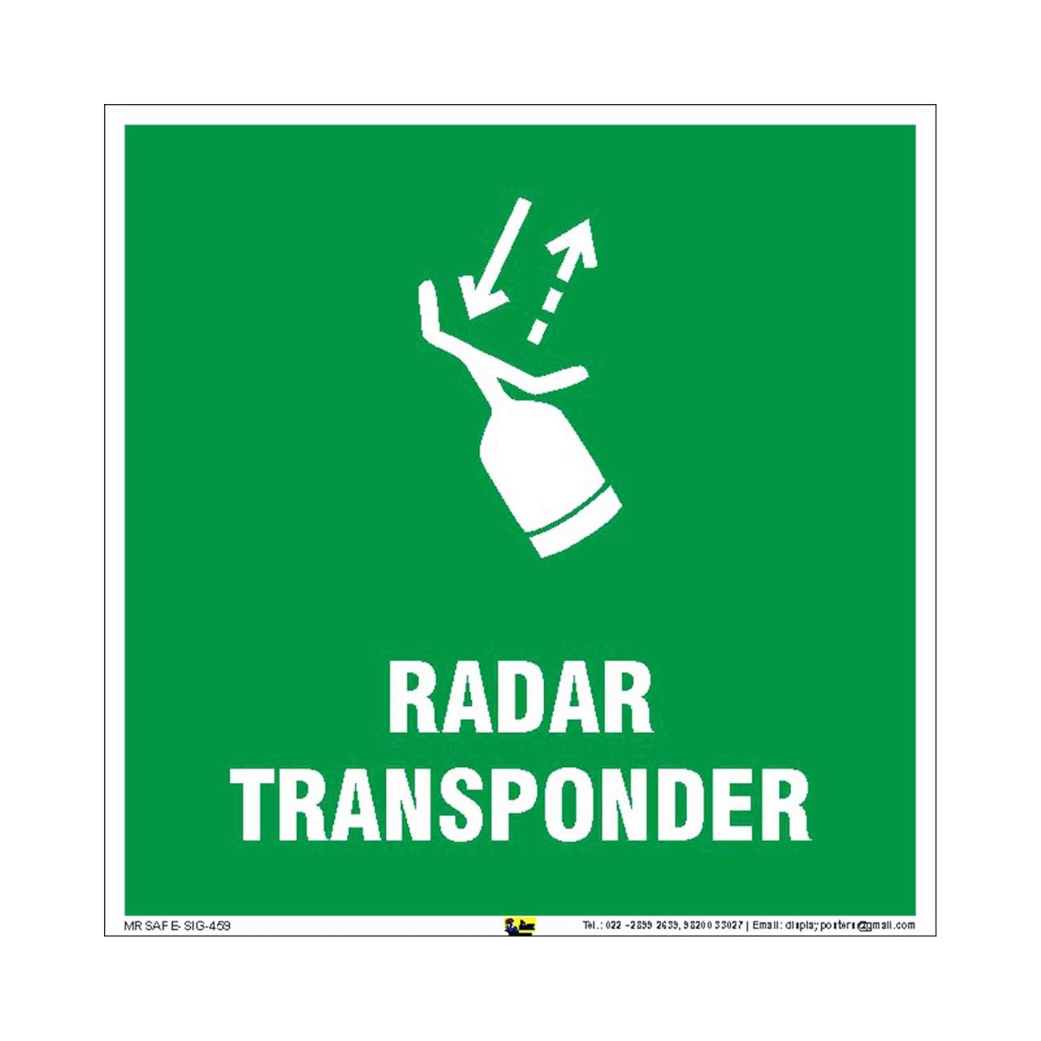 Mr. Safe - Radar Transponder Sign PVC Sticker 8 Inch X 8 Inch : Amazon ...