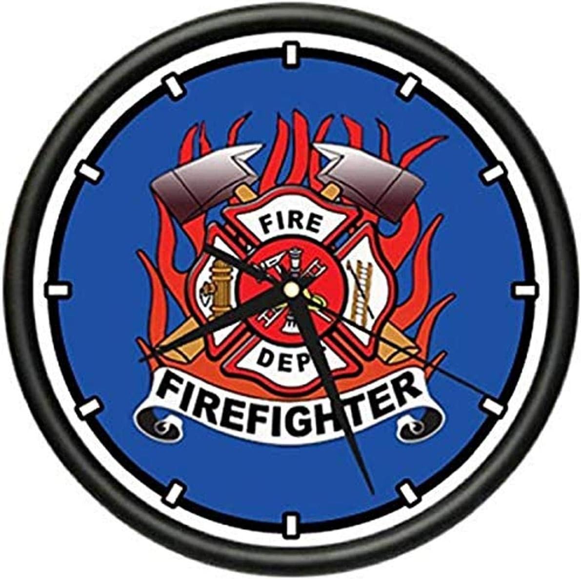 Amazon.com: SignMission Firefighter Wall Clock fire House Fireman ...