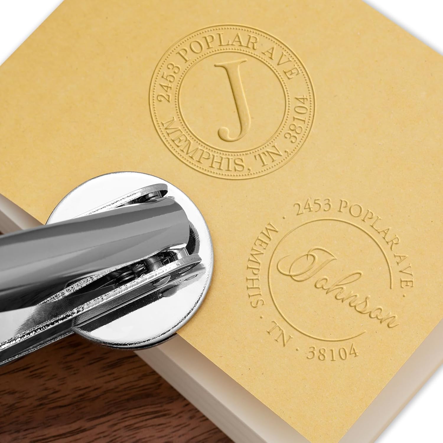 Amazon.com: Address Embosser Stamp Personalized Custom Family Handheld ...