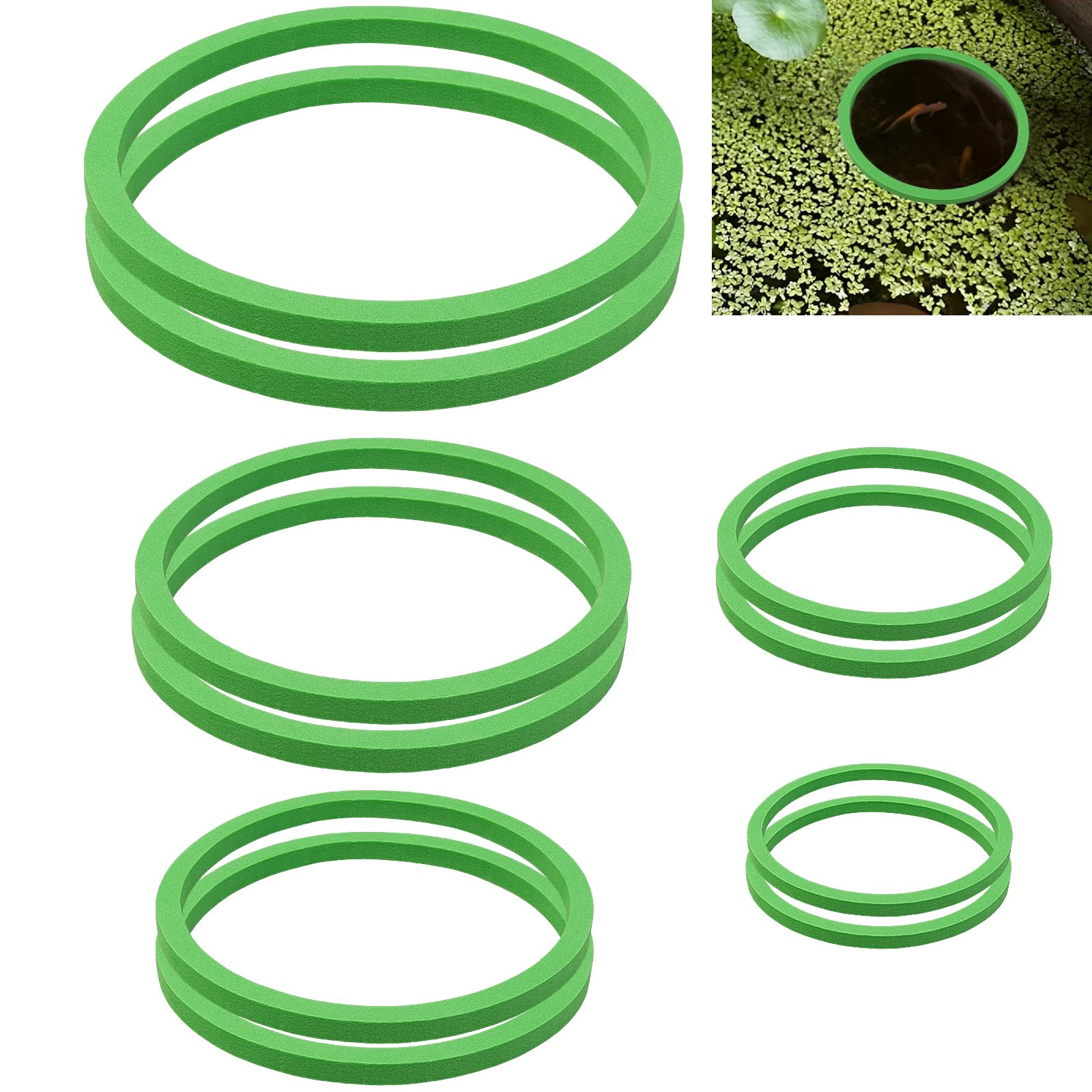 Snapklik.com : FWUNYVN 10Pcs Aquarium Floating Plant Rings And Fish ...