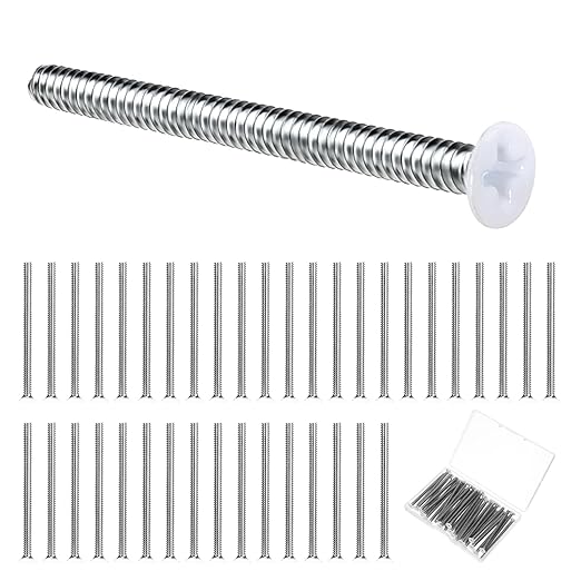 40pcs Extra Long Outlet Screws 6-32 x 2 Inch White Electrical Device ...