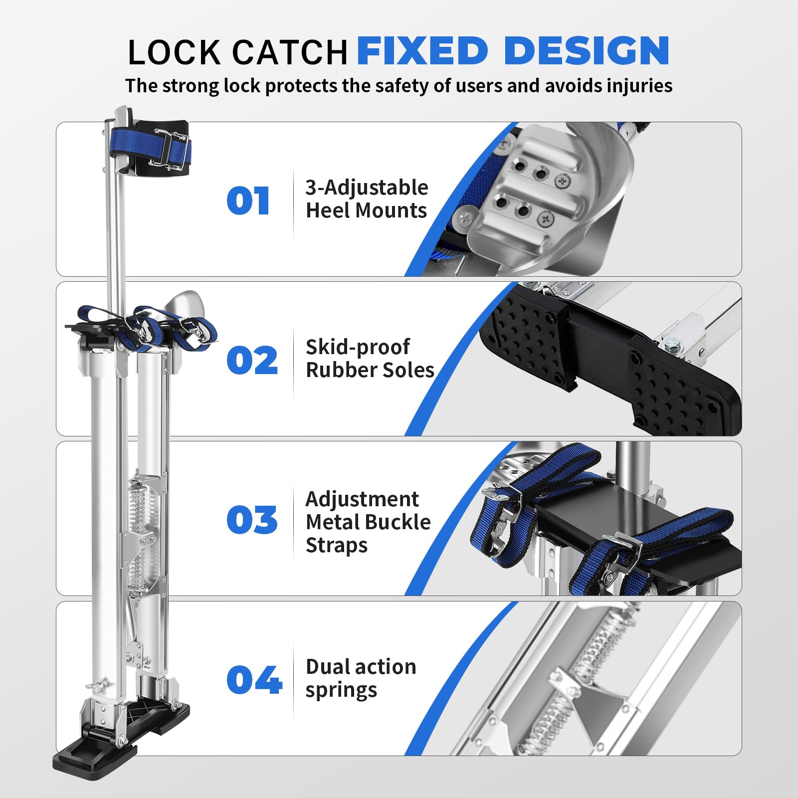 Snapklik.com : Drywall Stilts, 24-40 Stilts For Adults Adjustable ...