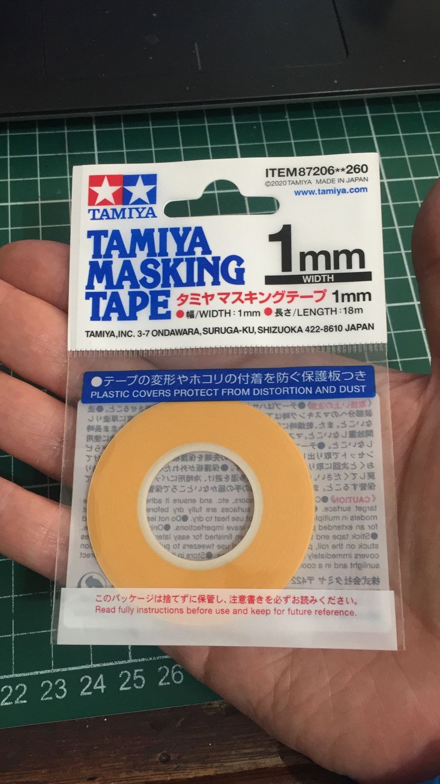 Amazon.com: Tamiya TAM87206 87206 Masking Tape 1 mm/18 m, Model Making ...