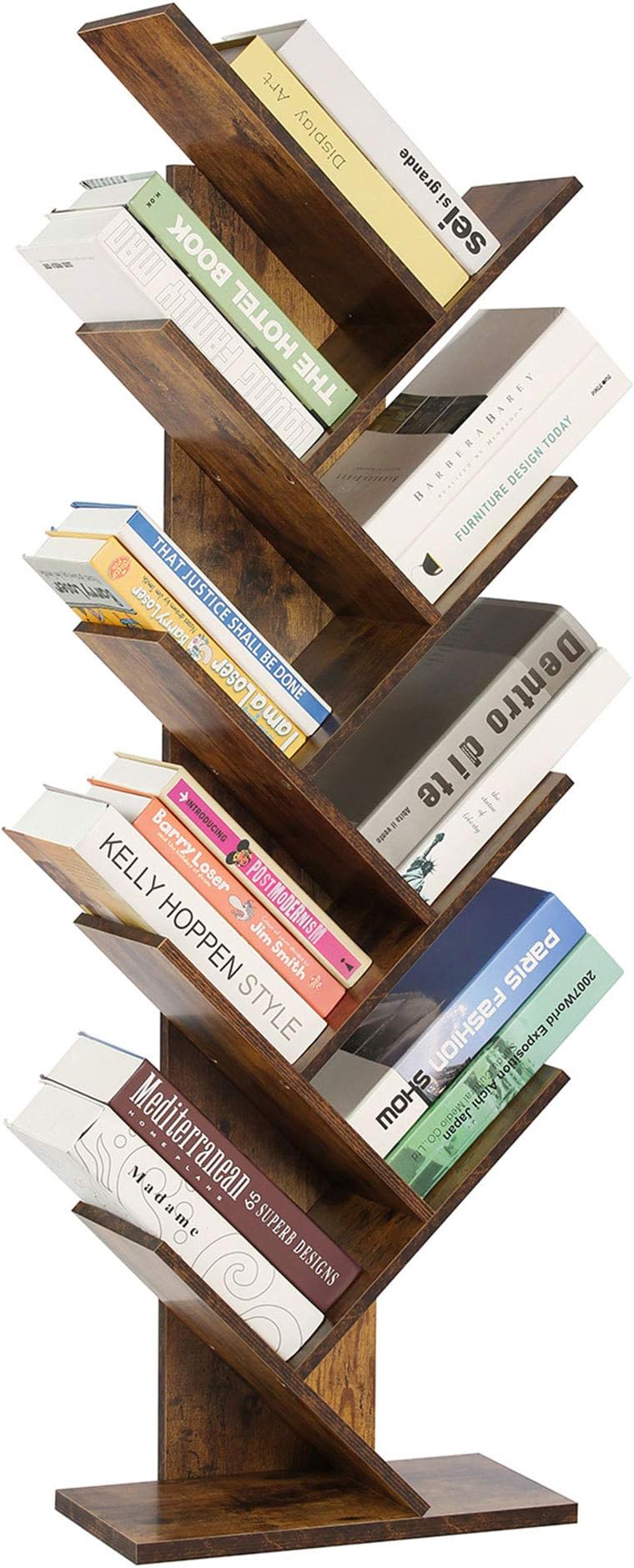 Amazon.com: Berry Ave 9-Tier Tree Bookshelf - Unique Bookshelf for ...