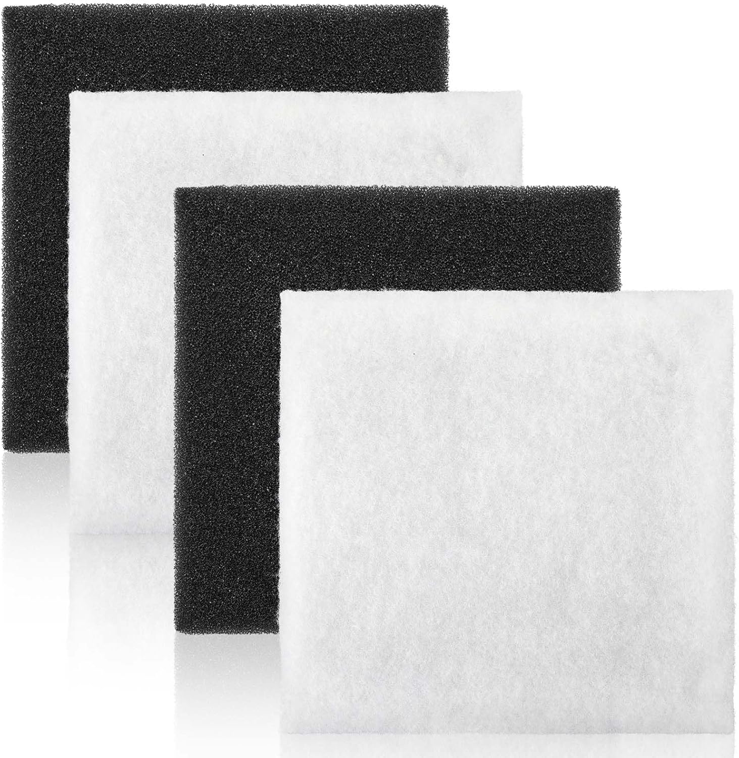 Amazon.com : 4 Pcs Pond Filter Replacement Pad Bulk 12"x 12" Black ...