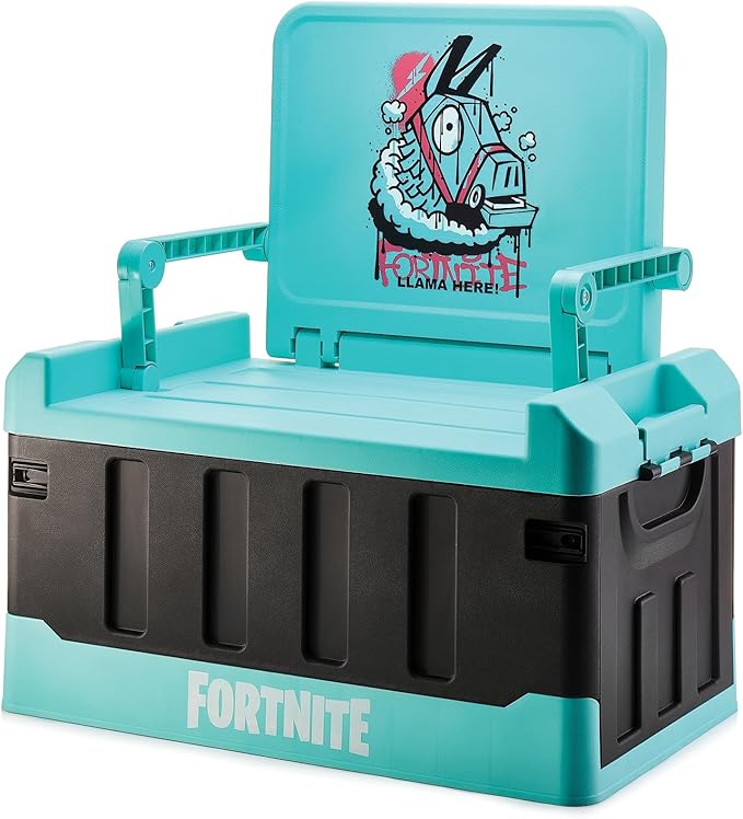 Amazon.com: Numskull Fortnite 2-in-1 Toy Storage Box & Folding Chair ...