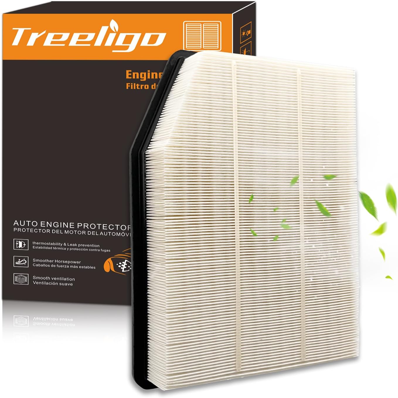 Amazon.com: Treeligo CA12404 Engine Air Filter Replacement for Chevy ...