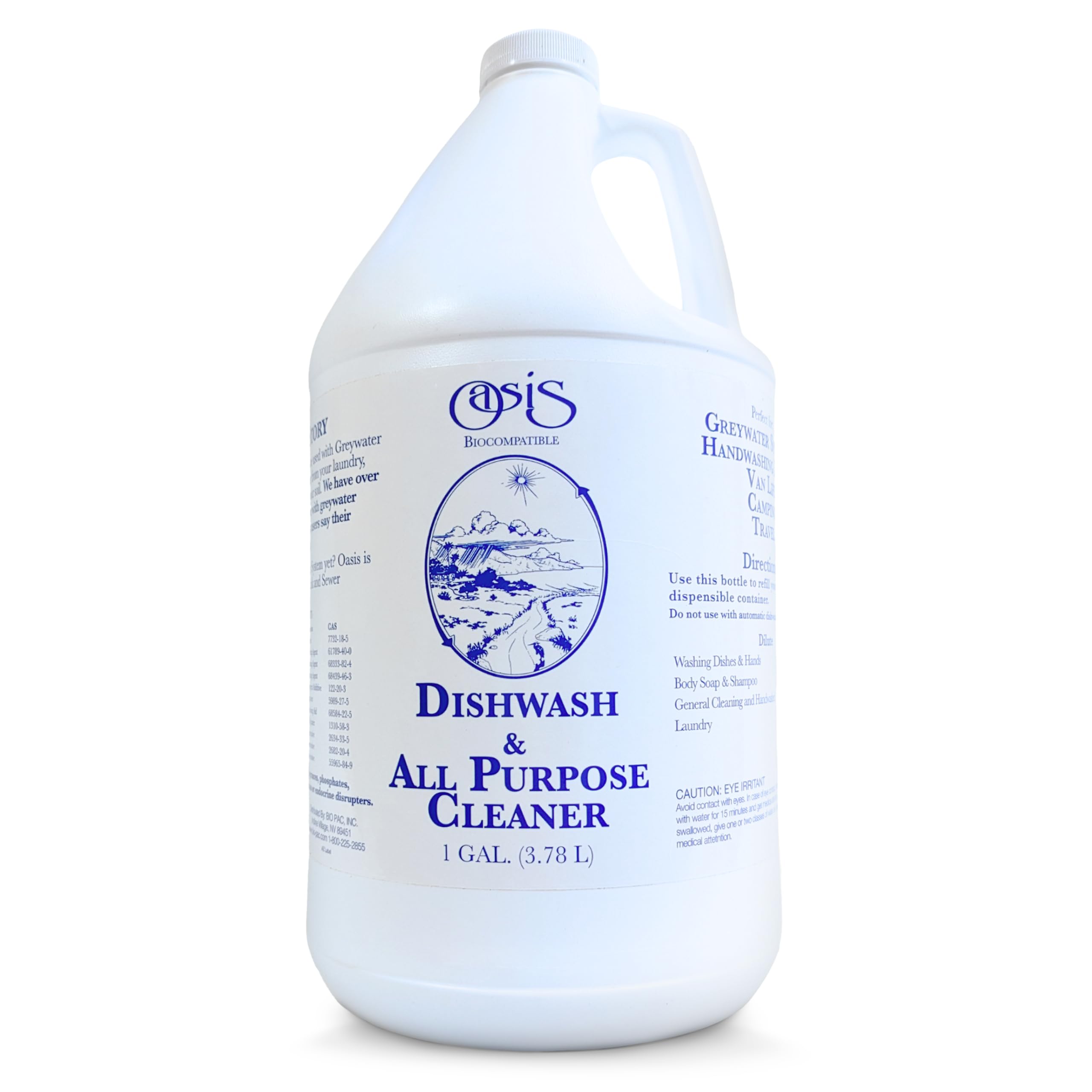 Amazon.com: Oasis Biocompatible Dish Soap Liquid & All Purpose Cleaner ...