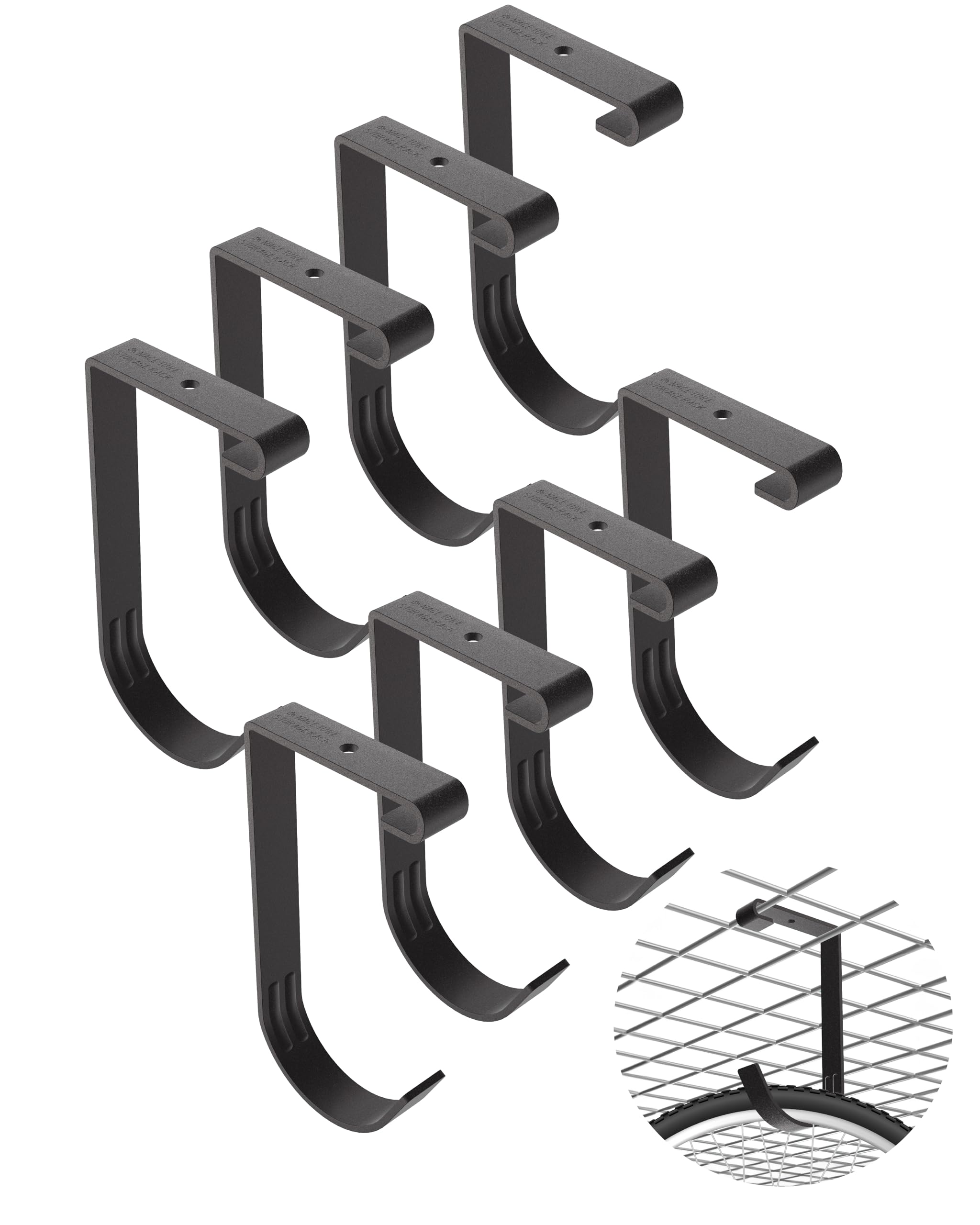 Snapklik.com : Bike Hooks For Garage Ceiling Mount Rack Heavy Duty 4X8 ...