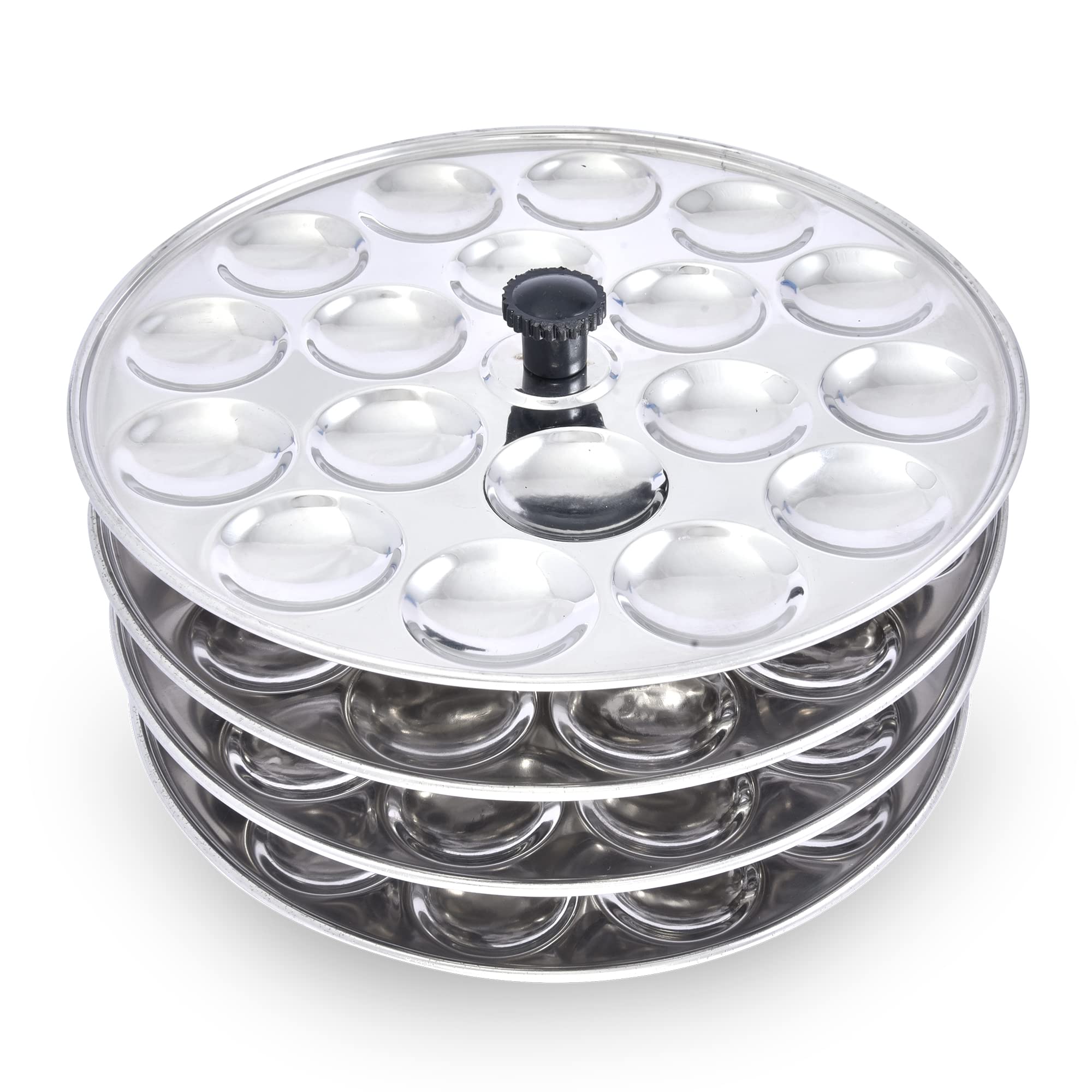 Buy KSJONE Stainless Steel Mini Idli Stand | 4-Rack Idli Plates | Idli ...