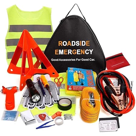 Amazon.com: Voilamart Car Roadside Emergency Kit Roadside Assistance ...