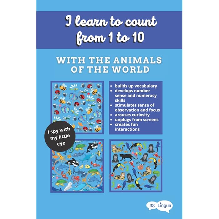Buy I learn to count from 1 to 10 with the animals of the world: I spy ...