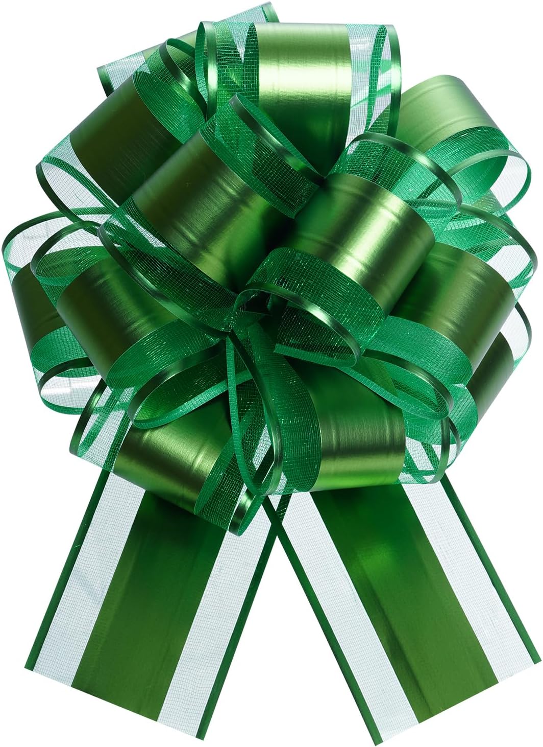 Amazon.com: 8 Pcs Green Pull Bows for Gift Wrapping, Large Christmas ...