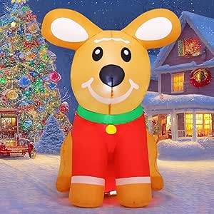 Amazon.com: COMIN 5FT Christmas Inflatables Outdoor Decorations, Blow ...