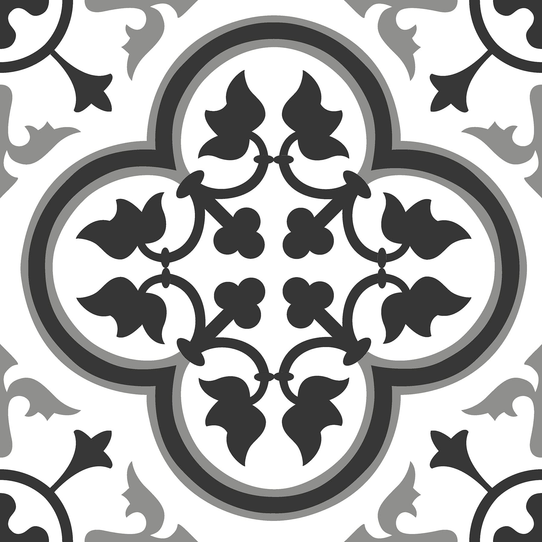 Moroccan Mosaic & Tile House CTP18-03 Medina Handmade Cement Tile in ...