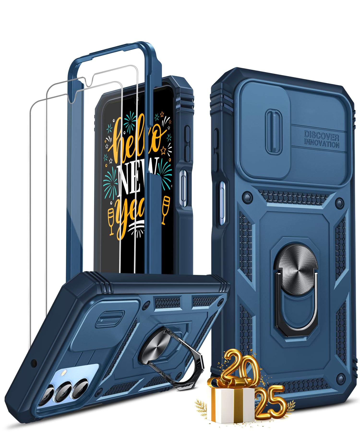 Amazon.com: LeYi Cell Phone Case Cover Galaxy A15 5G and Screen ...