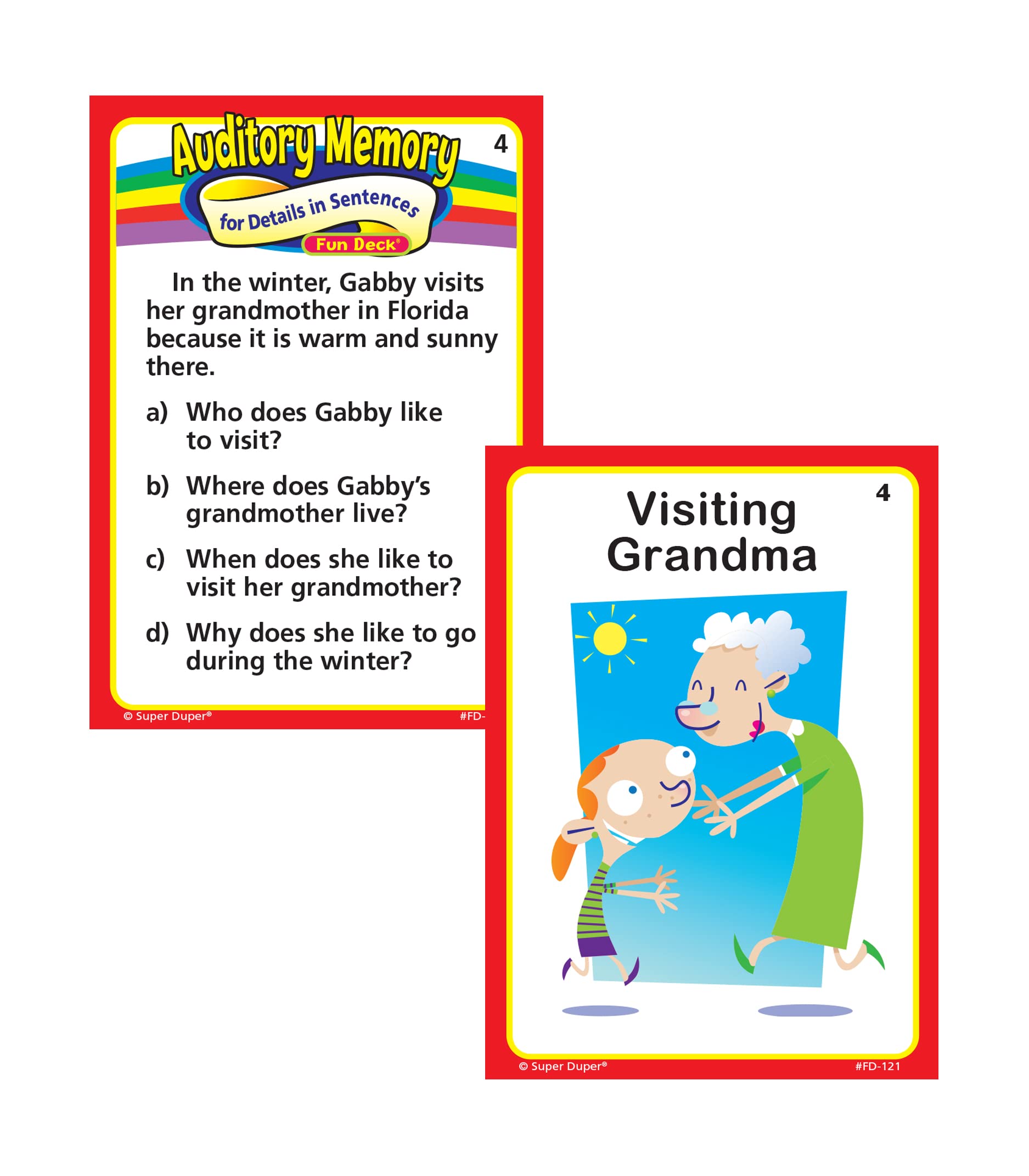 Buy Super Duper Publications | Auditory Memory for Details in Sentences ...