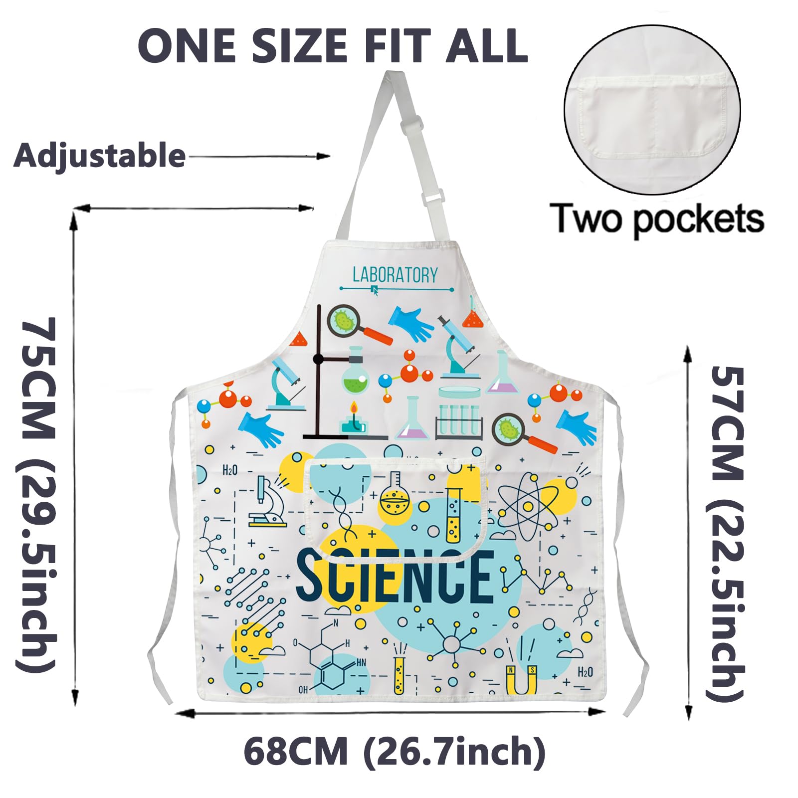Snapklik.com : Lab Apron For Chemistry Lab Tech & Students