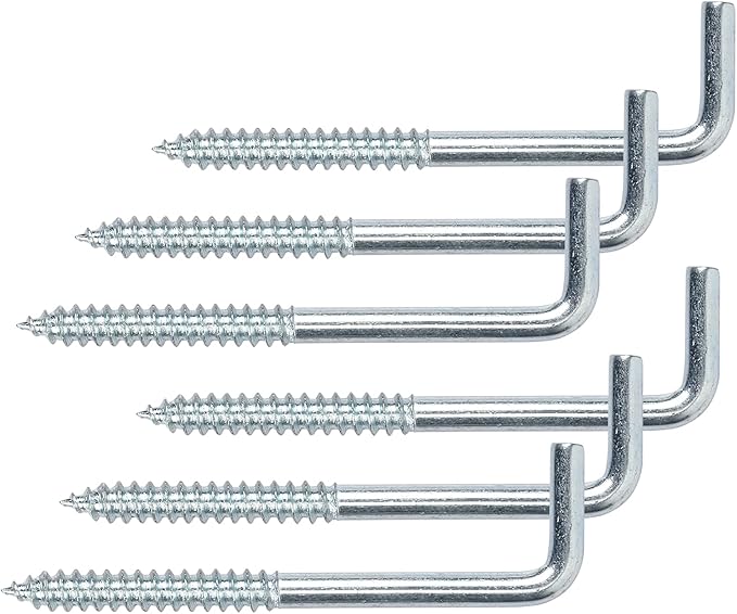 CHALA 28 Pièces Crochets à Vis en L,Crochets Droits pour Visser des ...