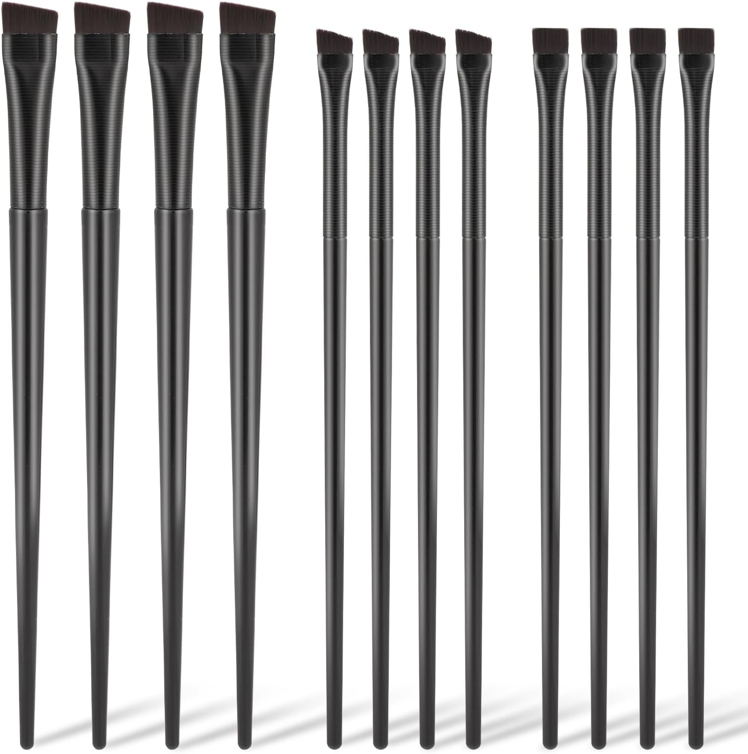 Amazon.com: QUEEJOY Eyebrow Brush Set - 2Pcs Angled and 2Pcs Flat ...