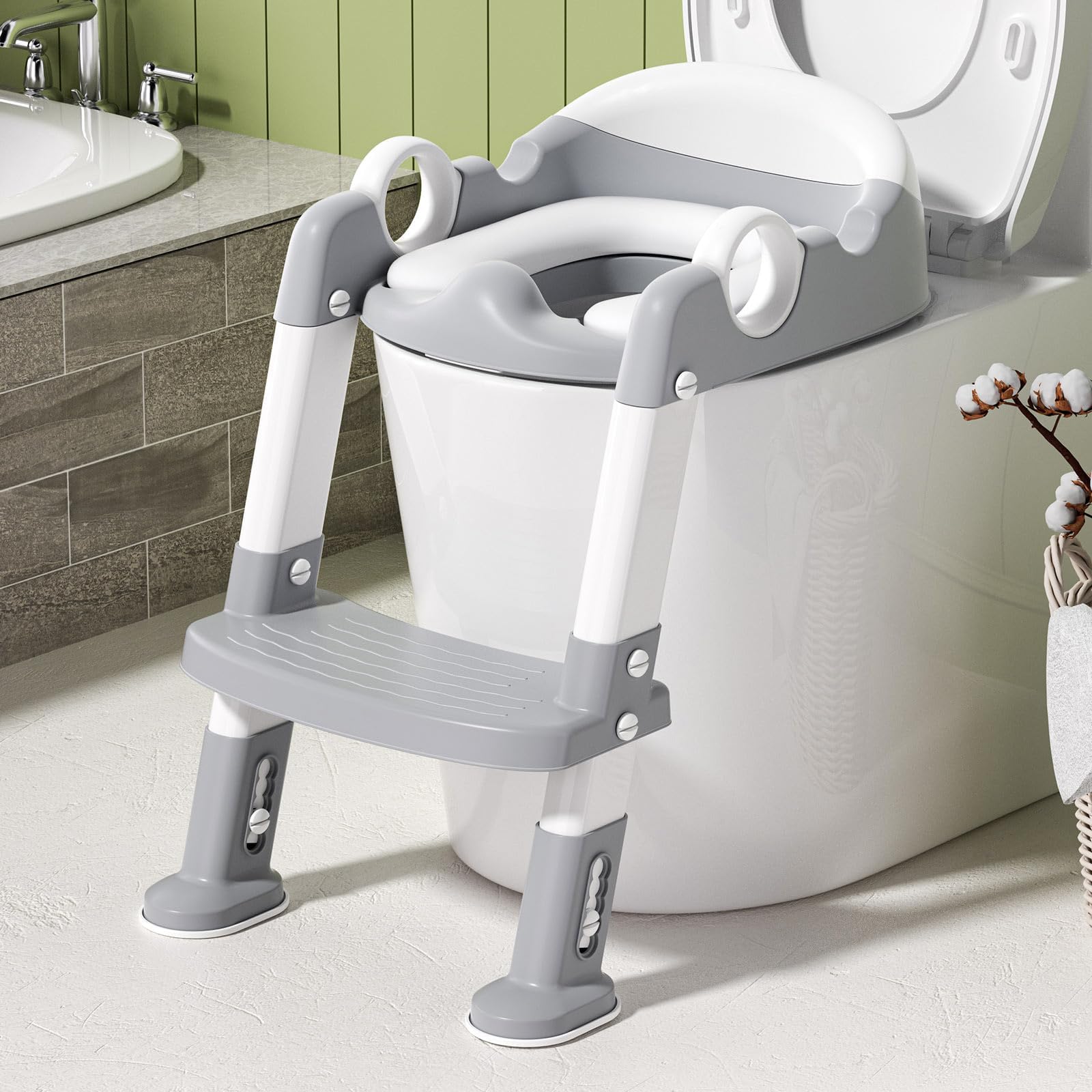 Amazon.com: Potty Training Seat with Step Stool Ladder, Toddlers Potty ...