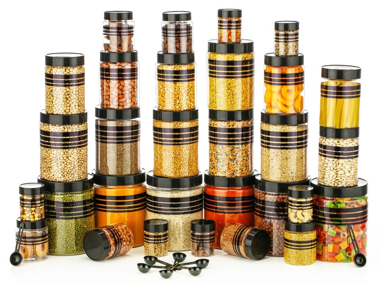 ROSTY 6Spoons Plastic Storage Container set Checkers Pet Plastic ...