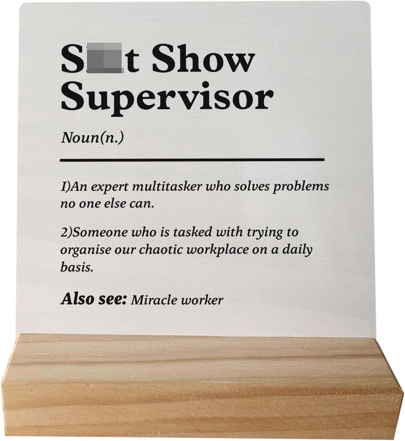 Amazon.com: Funny Office Desk Decor,Thank You Gifts for Supervisor Boss ...