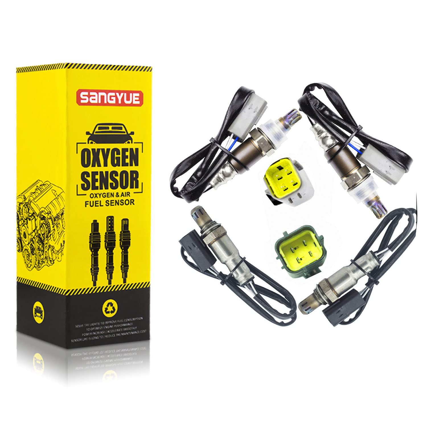 Amazon.com: 4X Oxygen 02 O2 sensor for 2008 Infiniti G35 3.5L Upstream ...