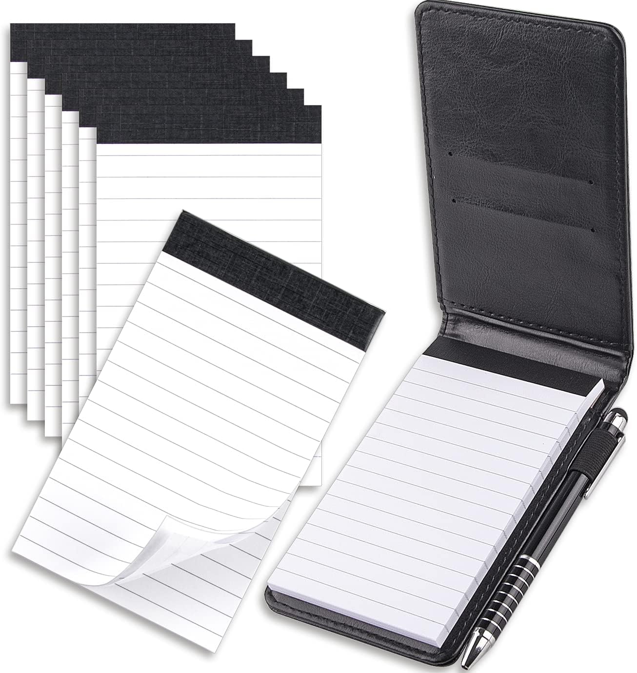 Amazon.com : Outus 10 Pcs Mini Pocket Notepad Holder Set Included Mini ...