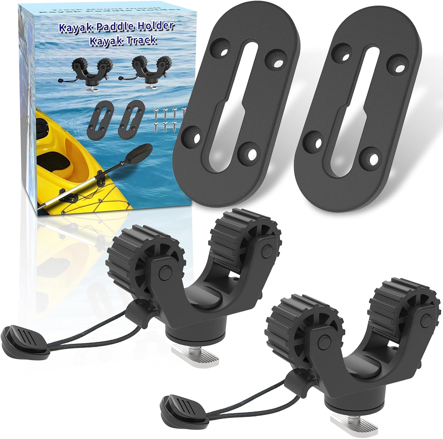 Amazon.com: Huntury Kayak Paddle Holder with Kayak Gear Track, Kayak ...