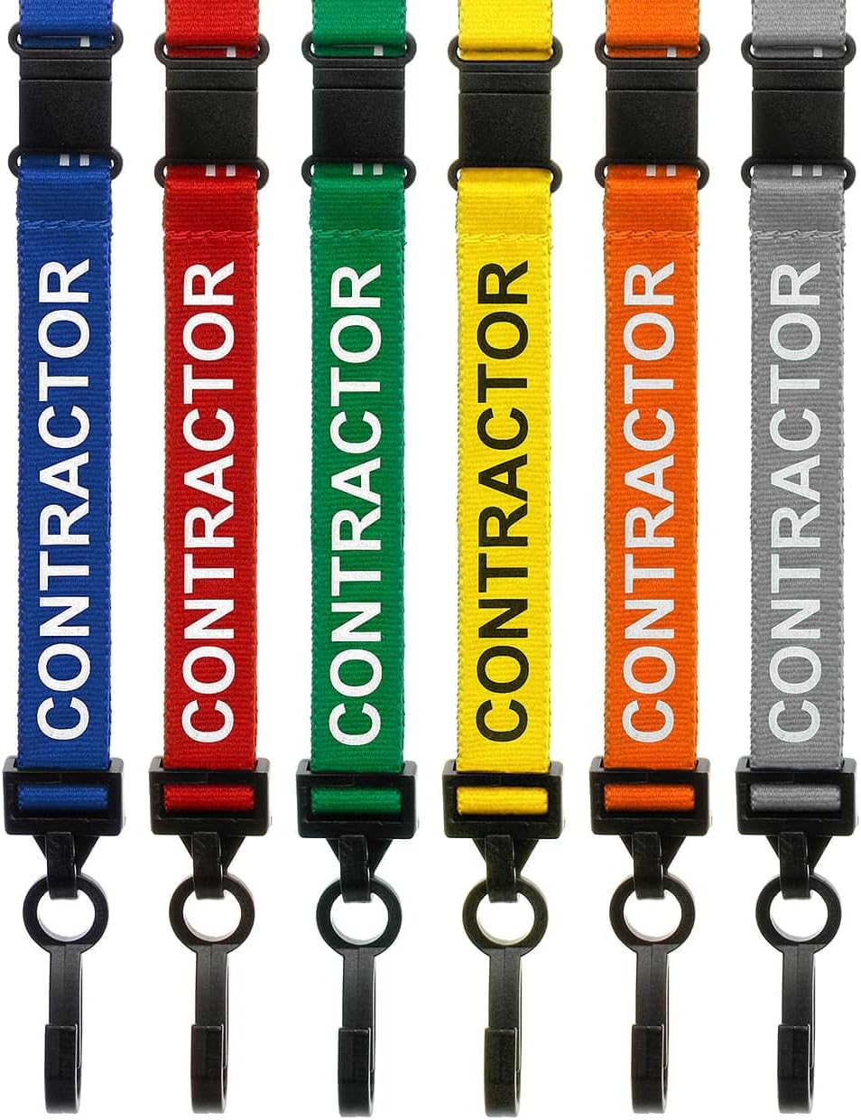 CKB LTD Red Contractor Lanyards Breakaway Safety Lanyard Neck Strap ...