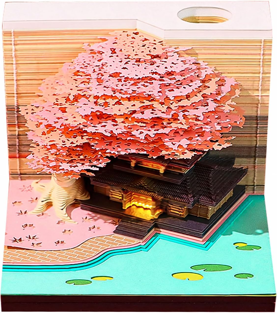 Amazon.com : Time Piece Calendar 2024,Desk Calendar With Lights 3D ...