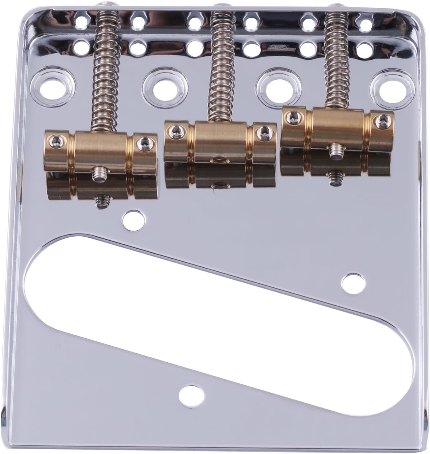 Amazon.com: Rubatone Guitar Bridge Tailpiece 3 Pcs Brass Saddles Bridge ...