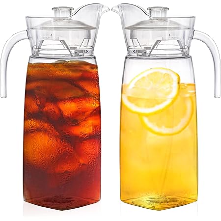 Amazon.com: Acrylic Pitcher 37 oz, OEH Unbreakable Plastic Pitcher ...