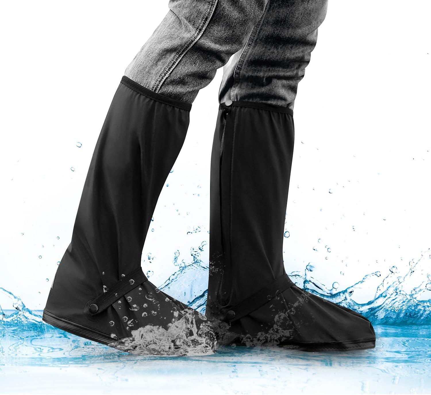 Amazon.com: JUSTTOP rain Shoe Covers Waterproof, Recyclable Waterproof ...