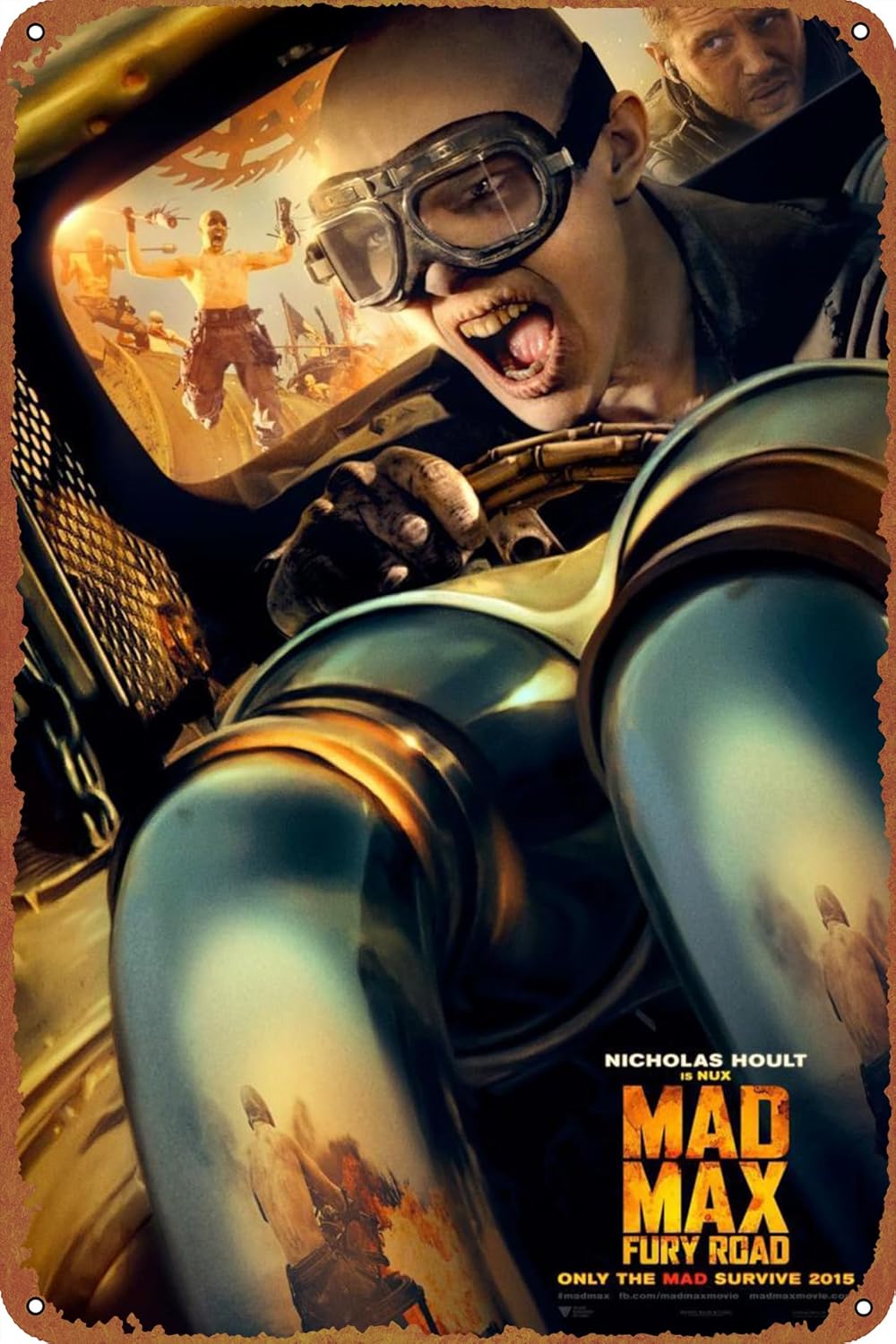 Amazon.com: Mad Max: Fury Road Tin Sign Retro Metal Poster Art Wall ...