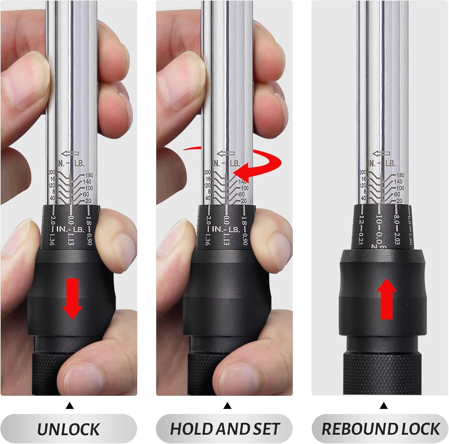 Buy UYECOVE 1/4-Inch Drive Click Torque Wrench 26pcs Set, Dual ...