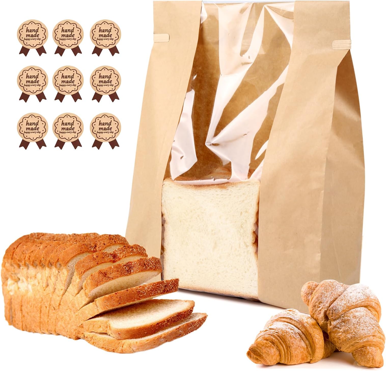 Amazon.com: WNSIRVY 30 Pack Large Bread Bags for Homemade Bread ...