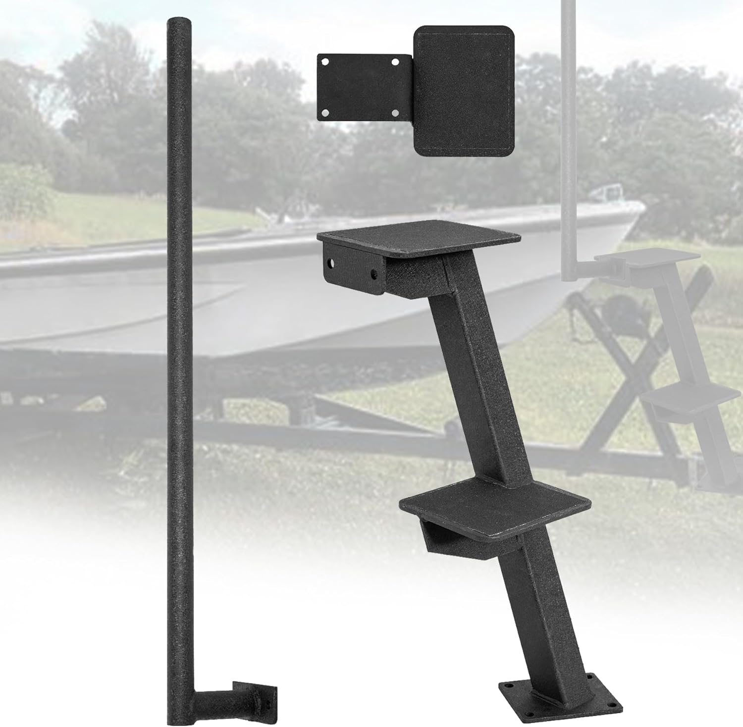 Amazon.com: biosp 3 Steps Boat Trailer Steps 400lbs Load Capacity, Bass ...