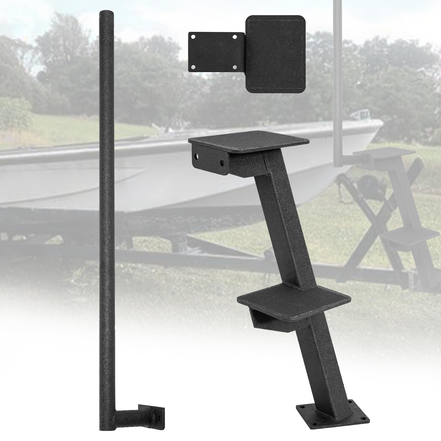 Amazon.com: biosp 3 Steps Boat Trailer Steps 400lbs Load Capacity, Bass ...