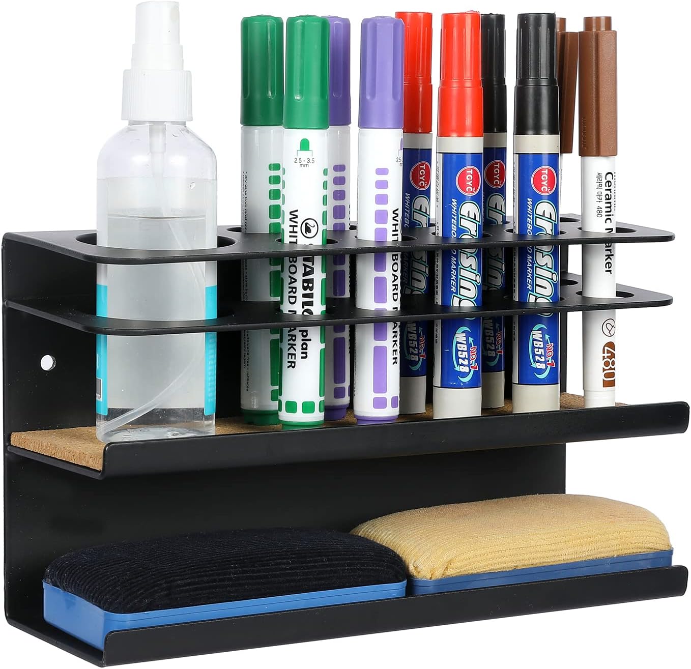Amazon.com: Dry Erase Whiteboard Marker and Eraser Holder Tray and ...