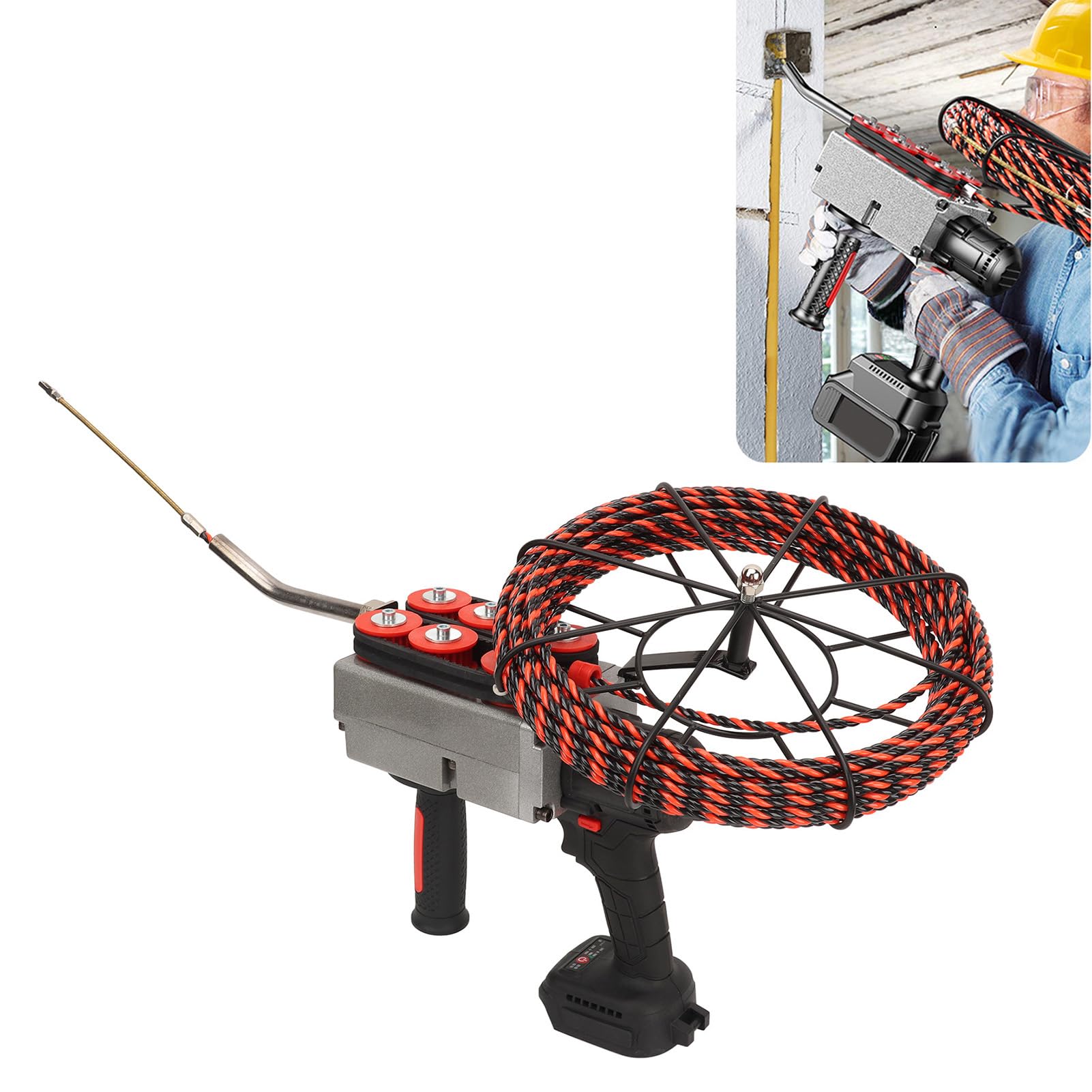 Auto Electric Fish Tape, 0-550N · M 40m / Min, 6 Wheel Drive ...