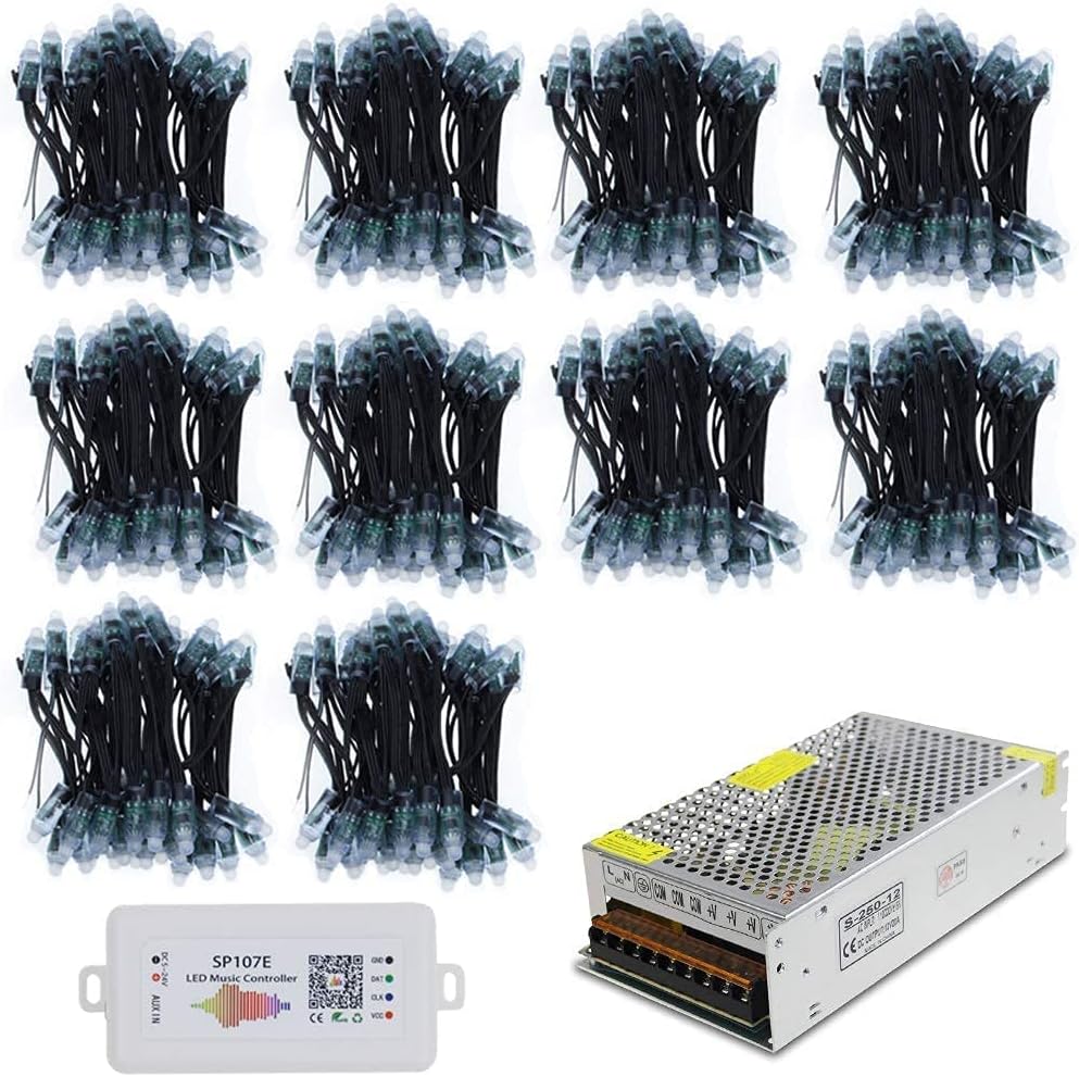 Amazon.com: ALITOVE 500pcs WS2811 Addressable RGB Dream Color LED ...