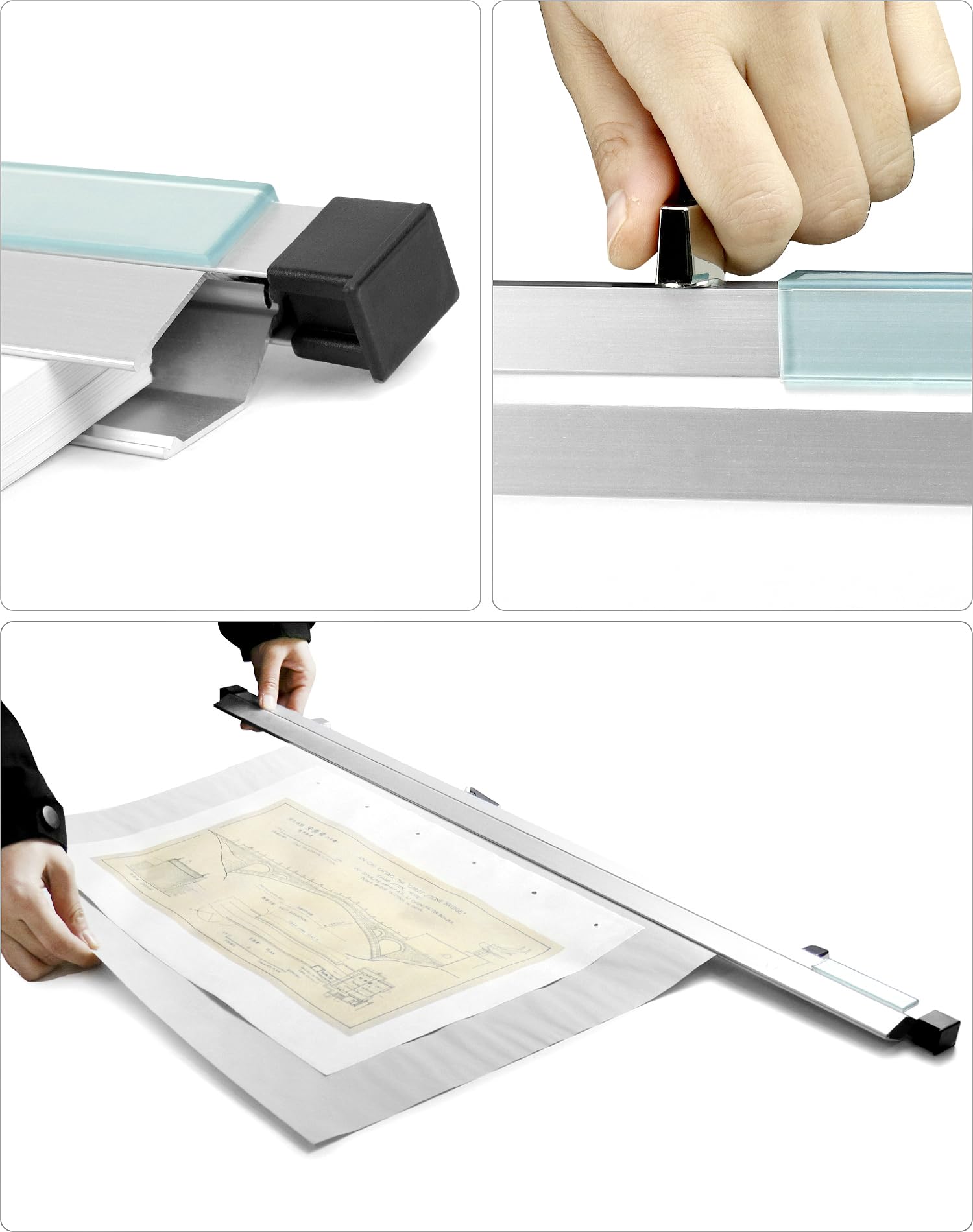 QWORK Blueprint File Hanging Clamps, 12 Pack 30" Blueprint Binding ...