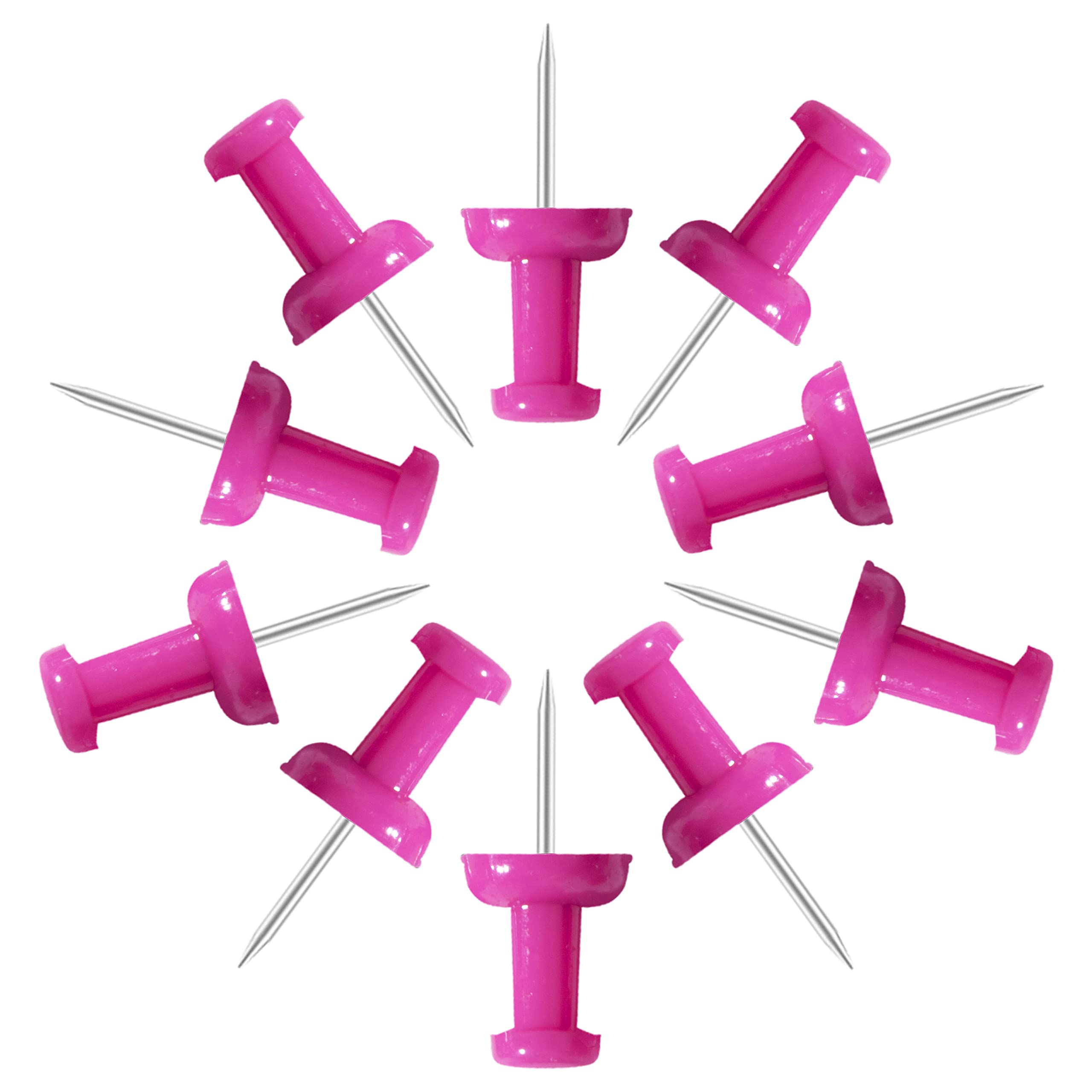 Amazon.com: VAPKER Push Pins Tacks 120Pcs Solid Hot Pink Thumb Tacks ...