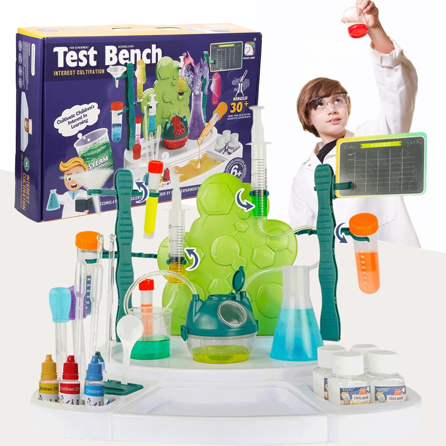 Amazon.com: SCIENCE HORSE Science Kit, 100+ Experiments for Kids Age 6 ...