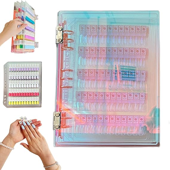Amazon.com: Magnetic Nail Swatches Book, 120/180/240 Nail Color Display ...