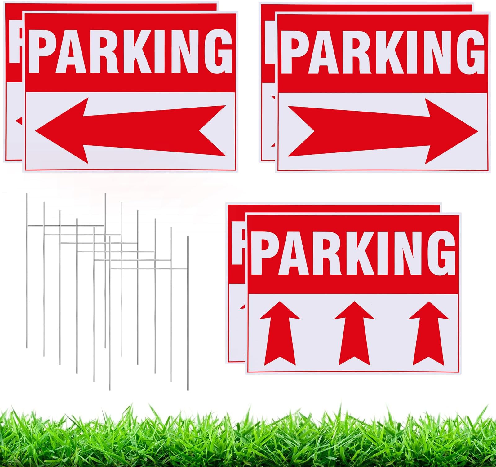 Amazon.com : 4 Pcs Event Parking Signs with Arrow 16 x12 Waterproof ...