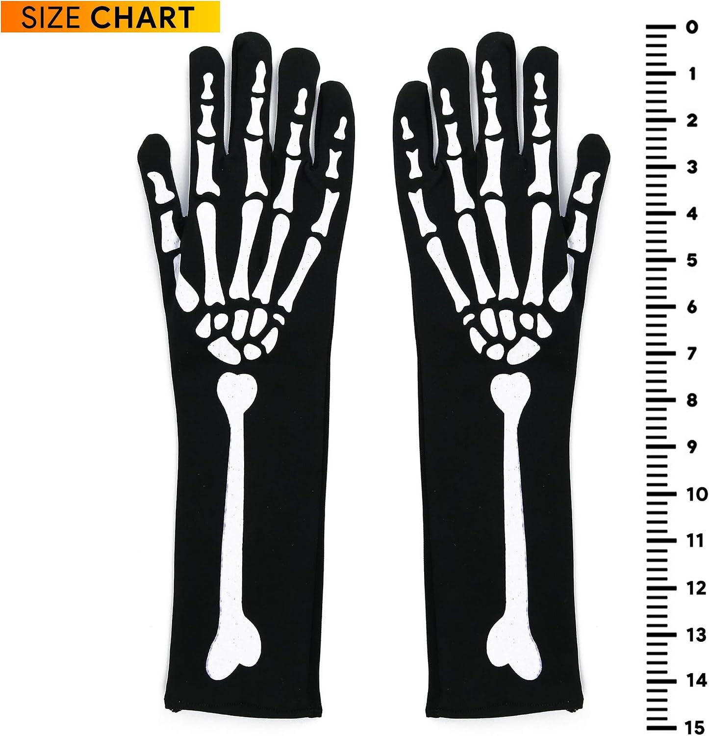 Amazon.com: Skeleteen Bone Hand Skeleton Gloves - Skeleton Accessories ...