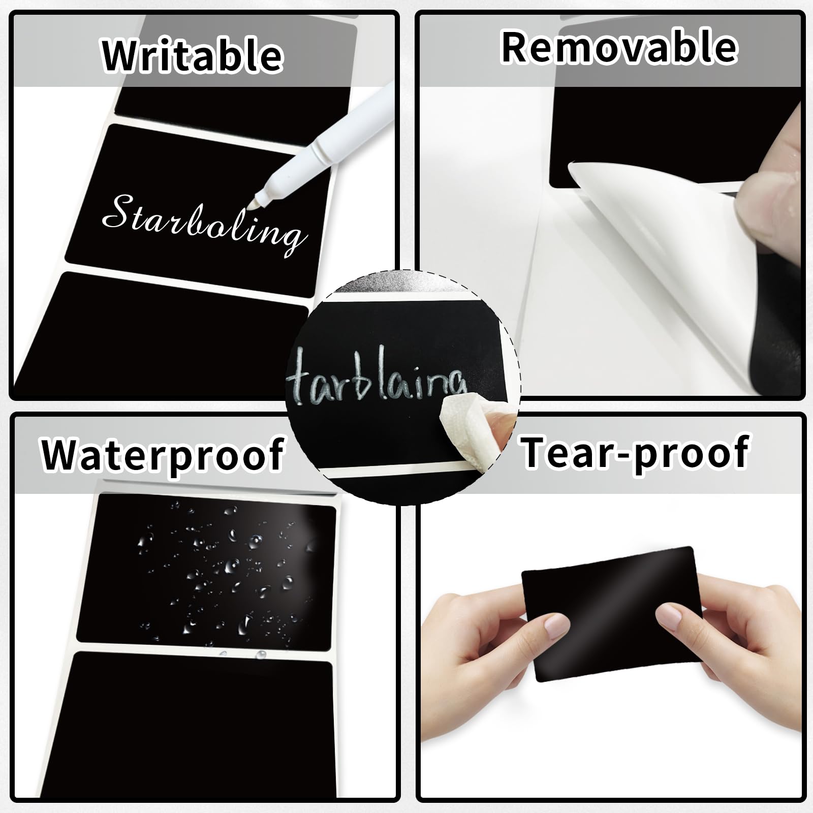 Square Chalkboard Labels DHgate.com:1012 Pack Chalkboard Labels